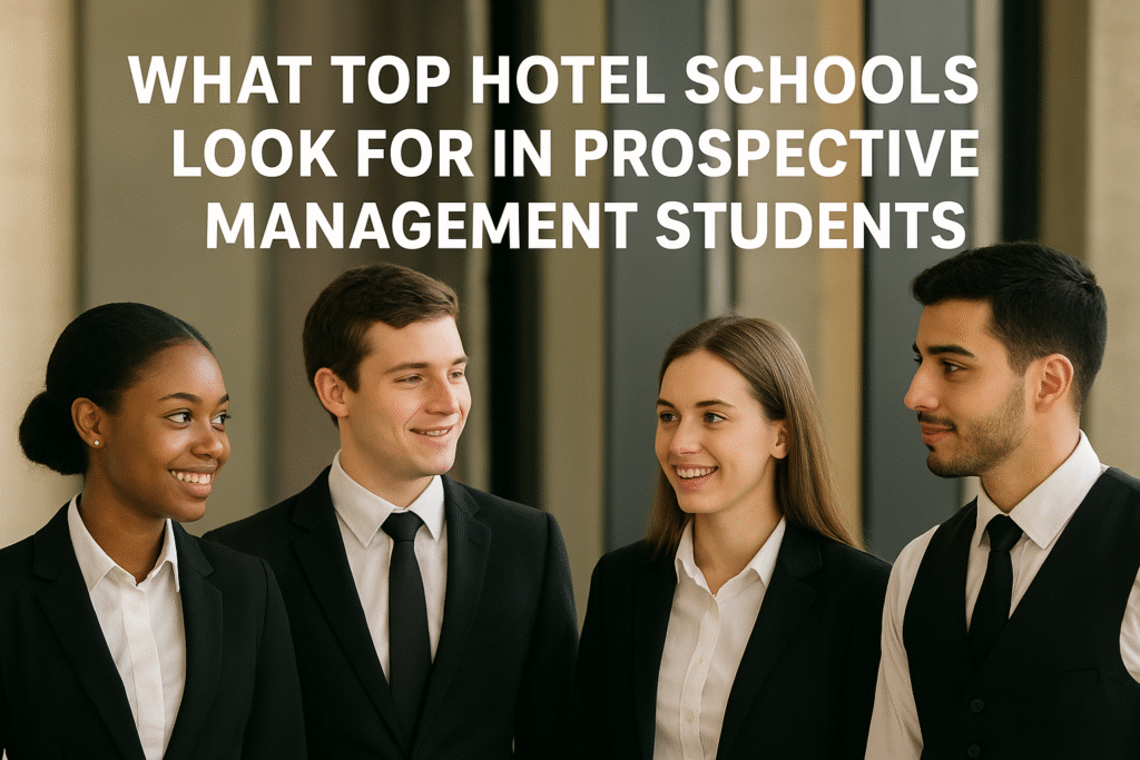 What Top Hotel Schools Look for in Prospective Management Students